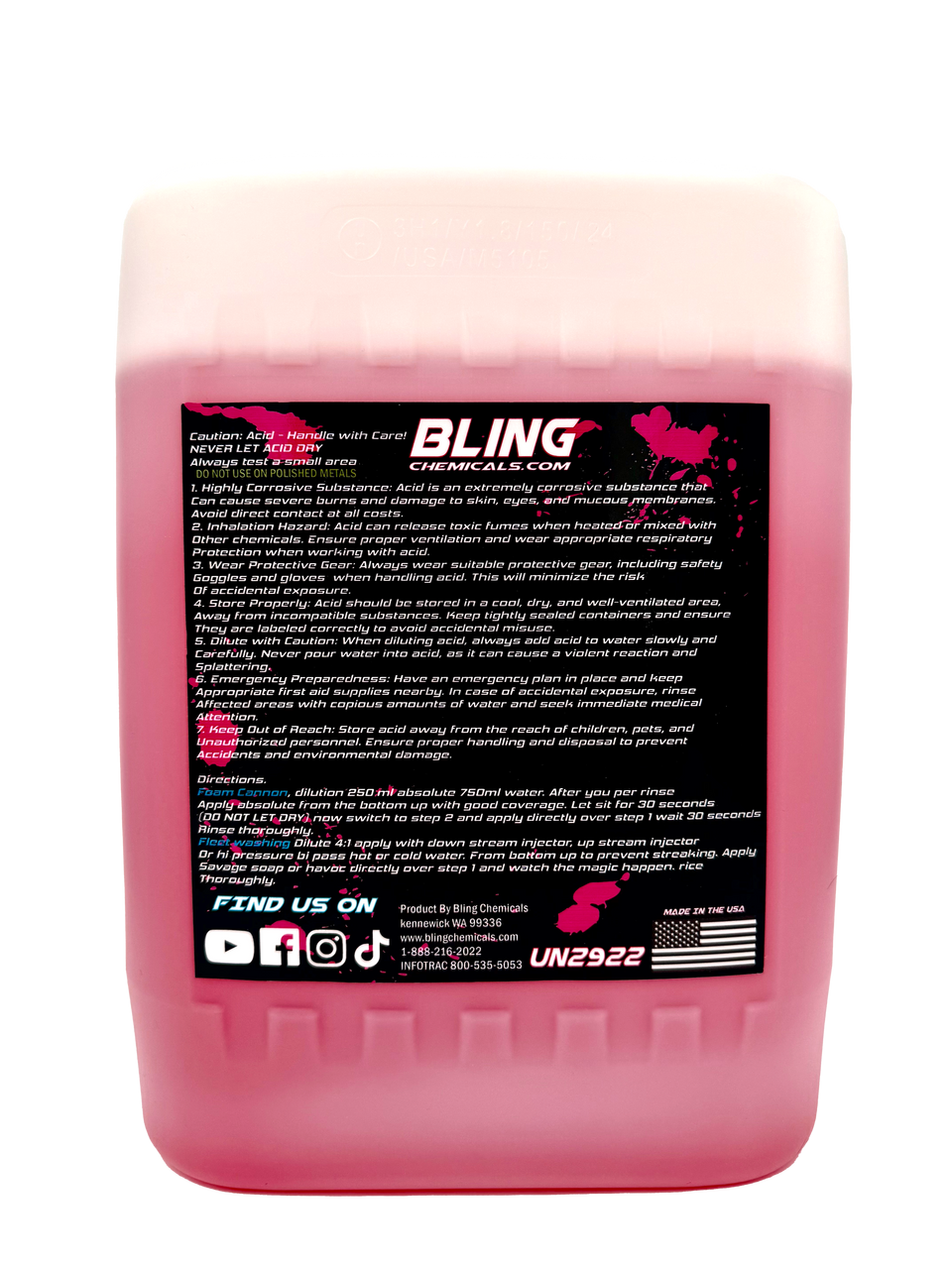 Absolute Acid - Vehicle Rust and Stain Remover - Bling Chemicals