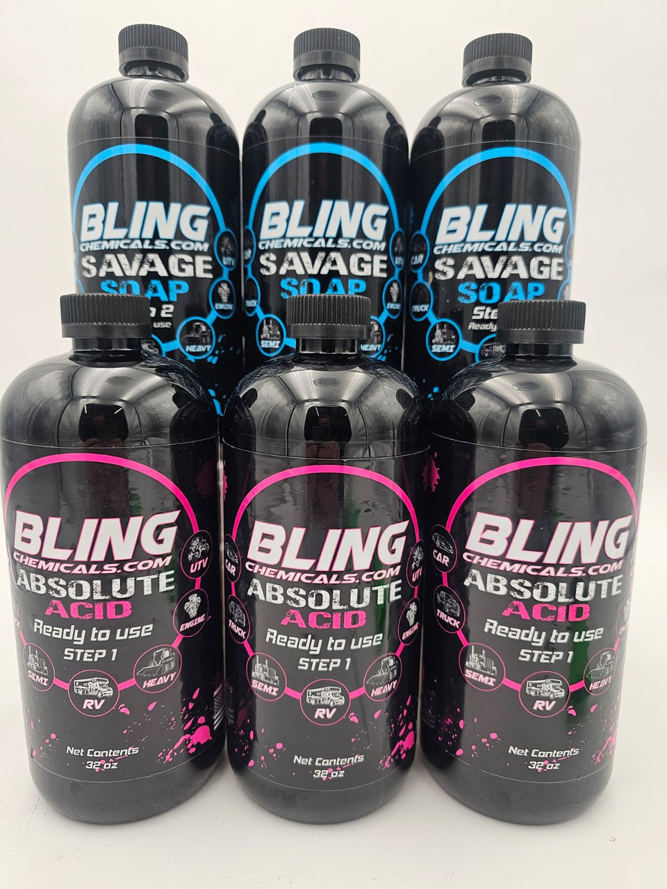 2-Step Touchless Car Wash Soap - Bling Chemicals