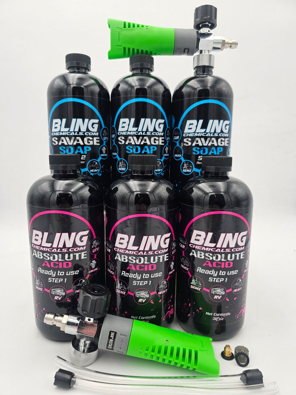 2-Step Touchless Vehicle Wash Kit - Bling Chemicals